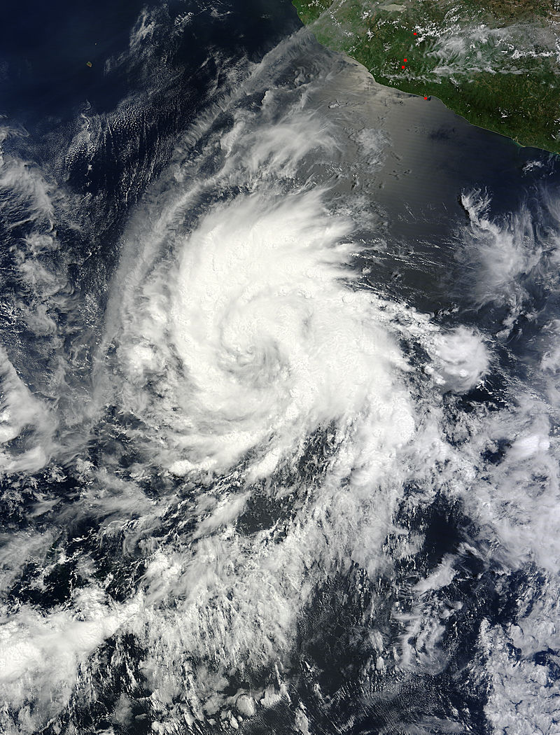 Hurricane Daniel in the eastern Pacific